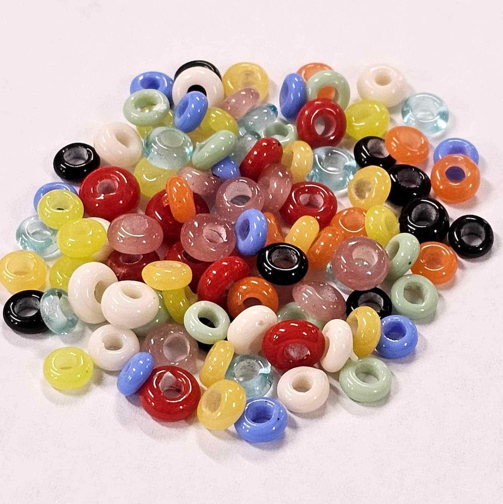 Java Glass Donut Beads – Bead Shack