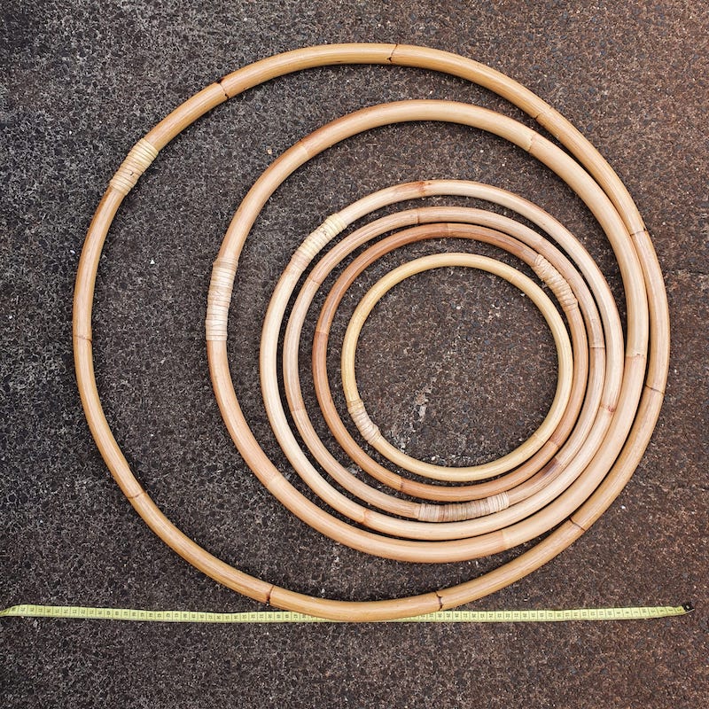 Rattan Smooth Hoops – Bead Shack