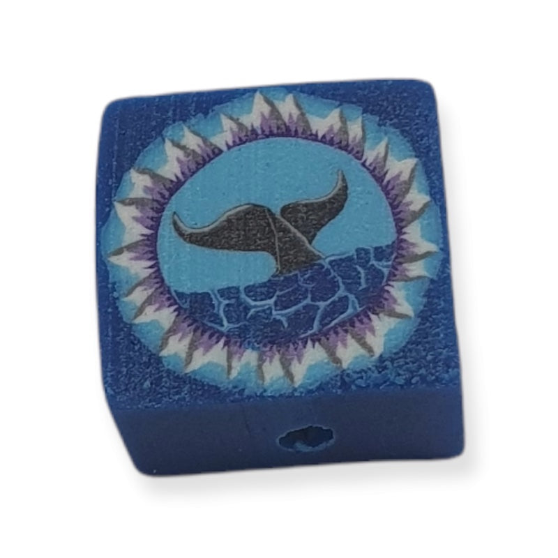 10mm Square Fimo Beads (10) - Whale Tail – Bead Shack