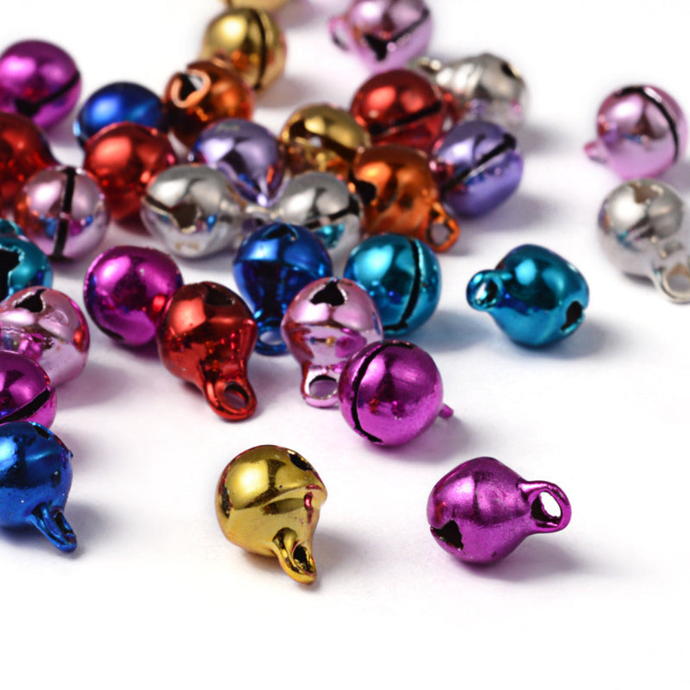 6mm Bells (100) - Mixed Colours – Bead Shack