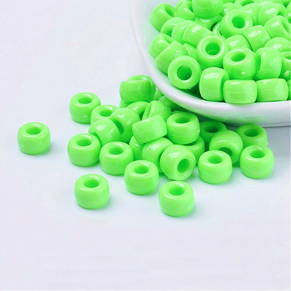 Lime Opaque - Acrylic Pony Beads – Bead Shack